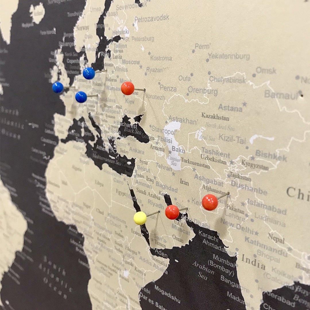 Push Pin Travel Maps, Cards & Paper Goods. Handmade Philadelphia, PA ...